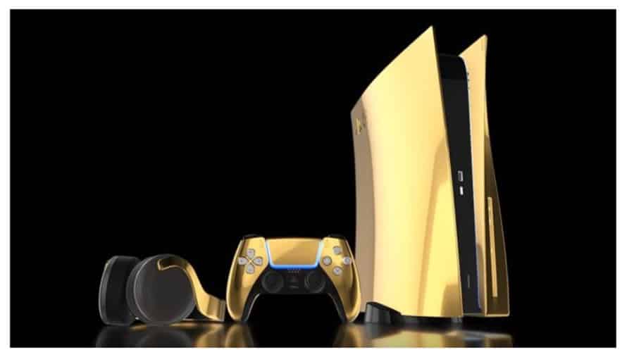 PlayStation 5: ecco lo spettacolare modello PS5 in oro 24 carati!