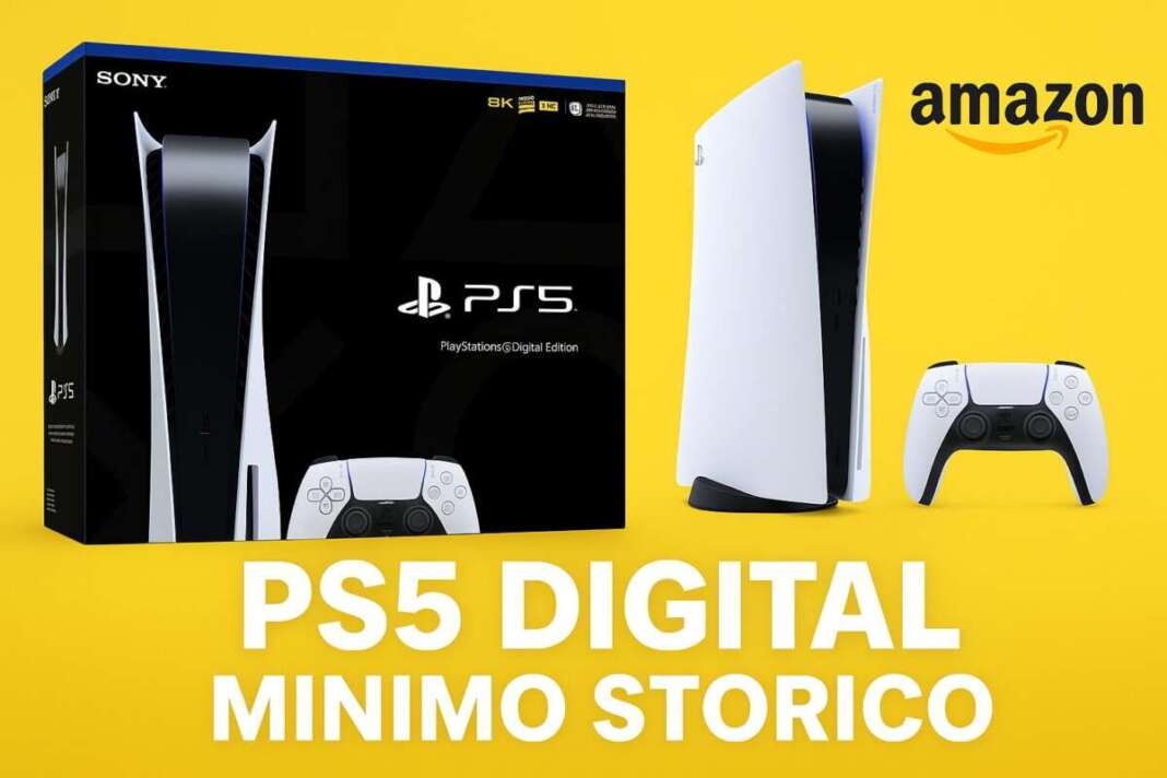 PS5 Slim Digital crolla a 374€ su Amazon: minimo storico e una super ...